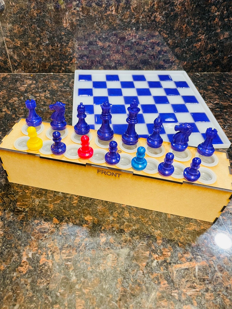 3D Resin MOLD Chess Piece Holder rack - Etsy