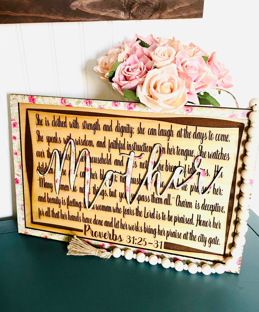 Proverbs 31: Mother Sign - Etsy