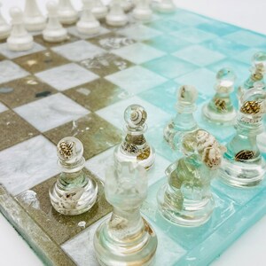 Ocean Themed Resin Chess Set - Etsy