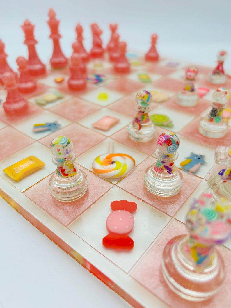 Ultimate Candy Crush Chess and Checkers - Set 12.5" Board - Etsy