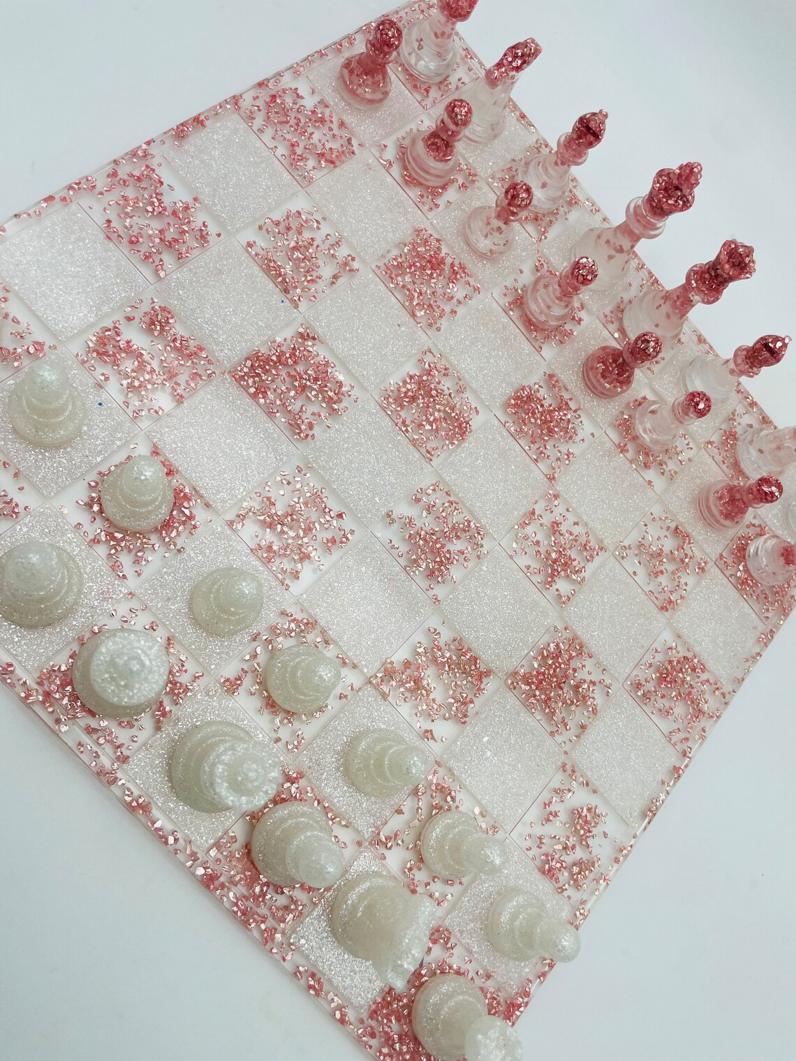 Diamonds and Pearls Chess Set Full Size 12.5 Board - Etsy