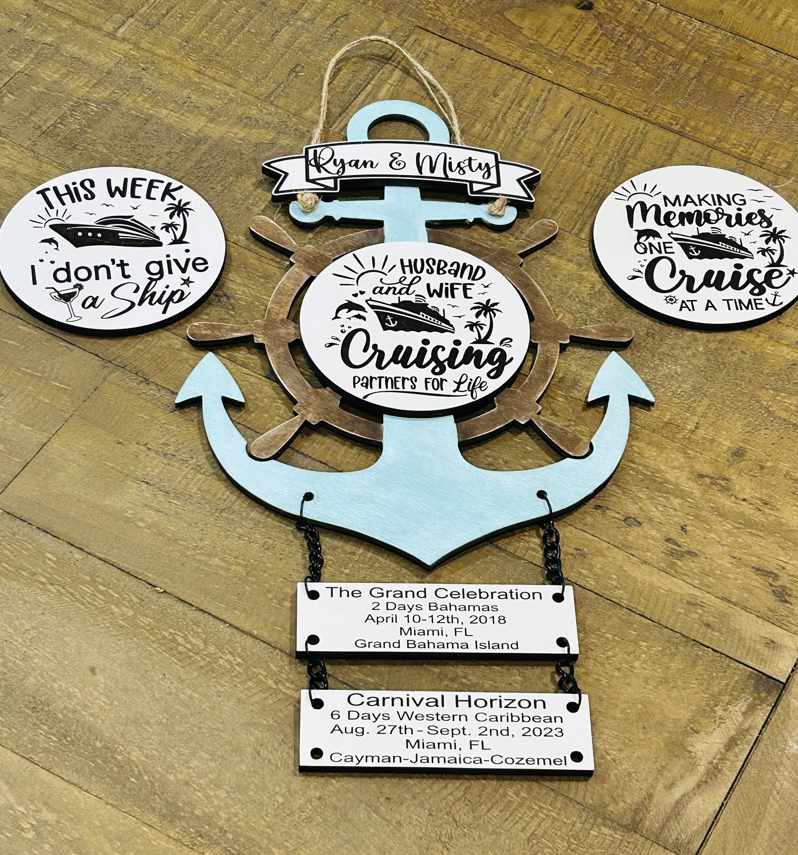 Custom Cruise Tracker Door Sign - Etsy