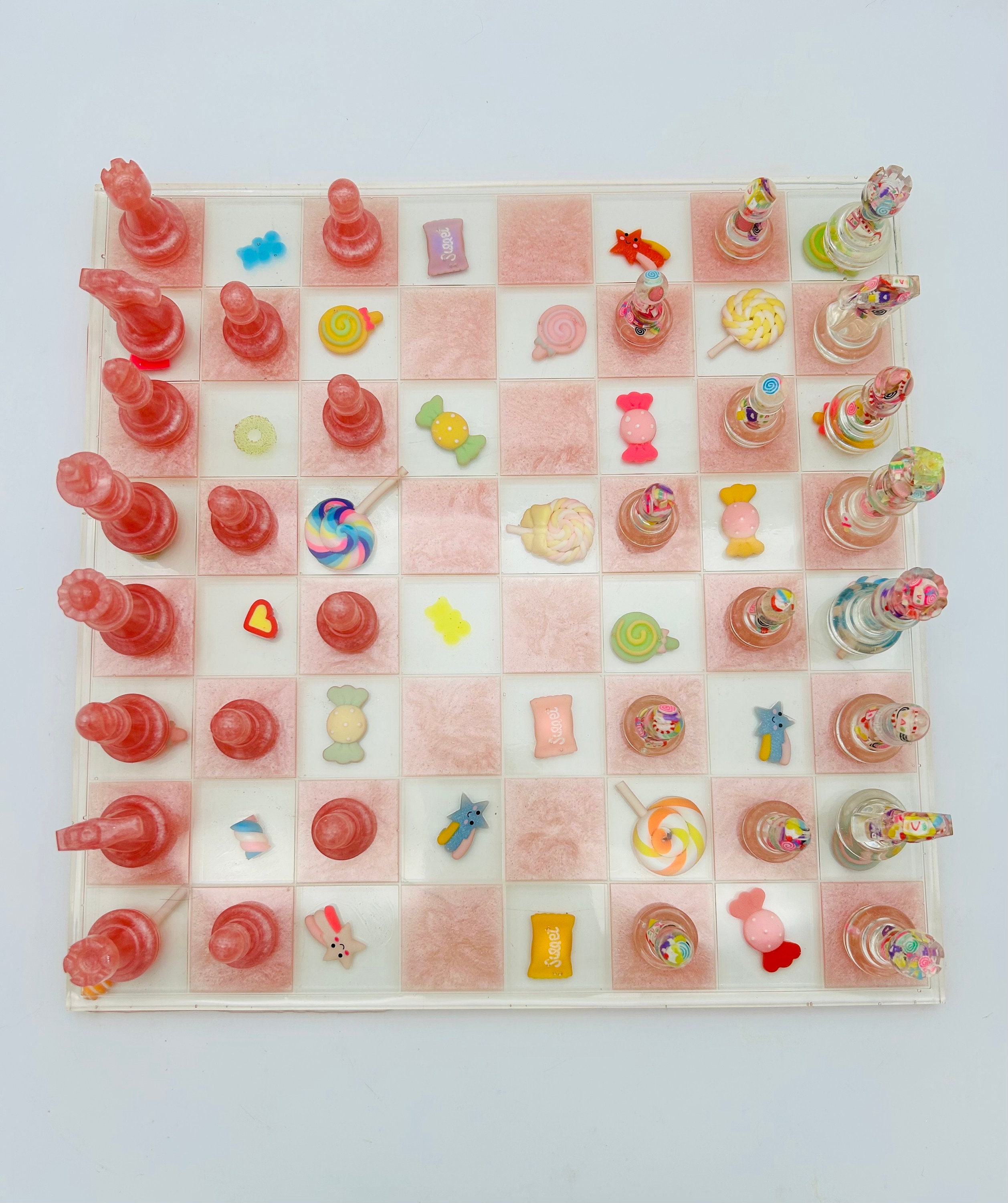 Ultimate Candy Crush Chess and Checkers - Set 12.5" Board - Etsy