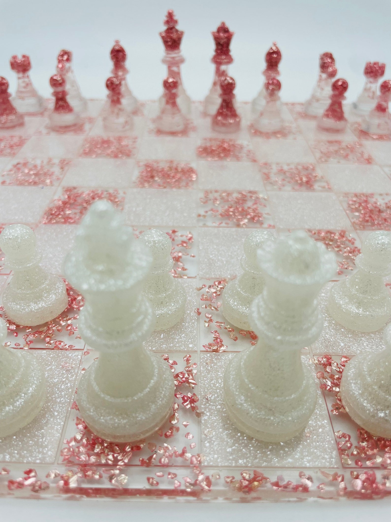 Diamonds and Pearls Chess Set Full Size 12.5 Board - Etsy