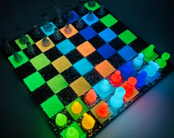 Led Chess Set - Etsy