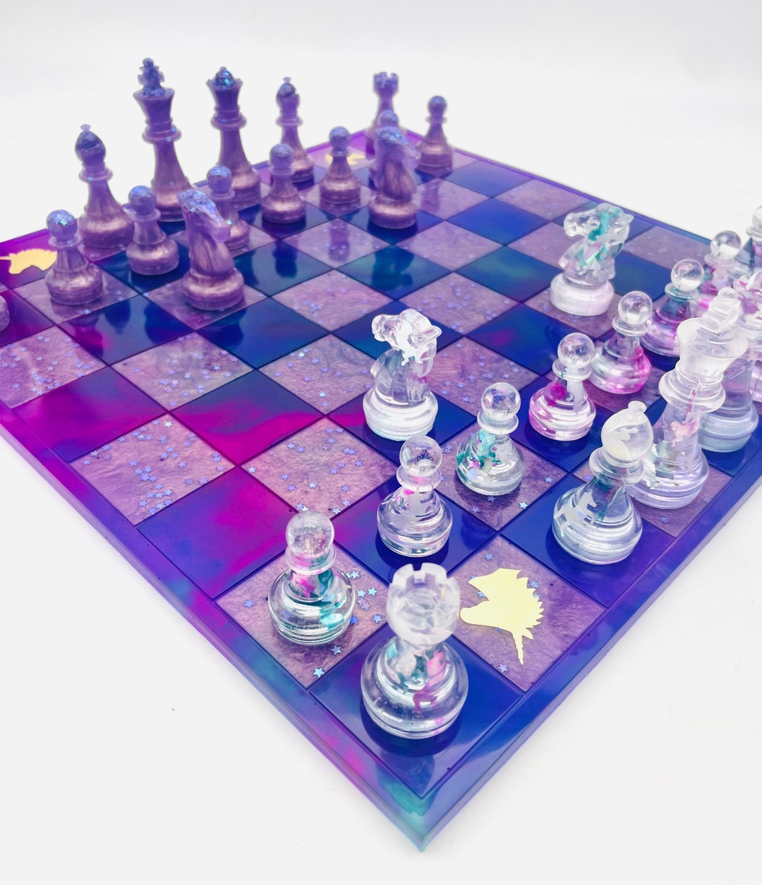 Unicorn Chess Set 12.5" Board - Etsy