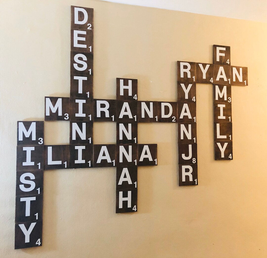 Scrabble (word) Tiles - Etsy