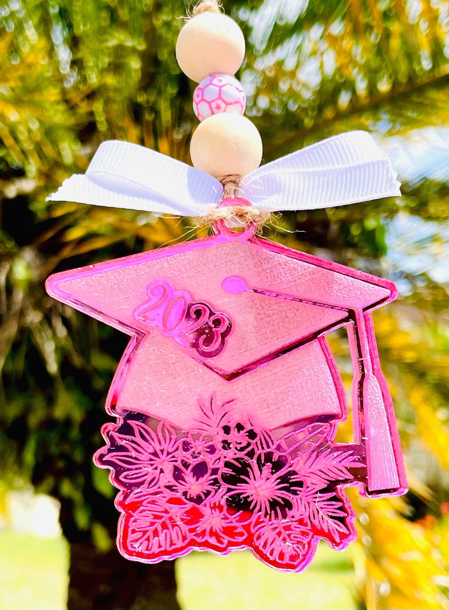 Graduation Cap Hawaiian Floral Digital File - Etsy