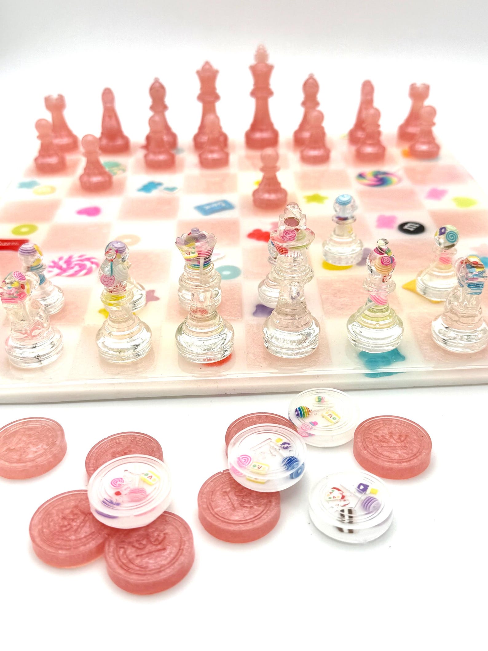 Ultimate Candy Crush Chess and Checkers - Set 12.5" Board - Etsy