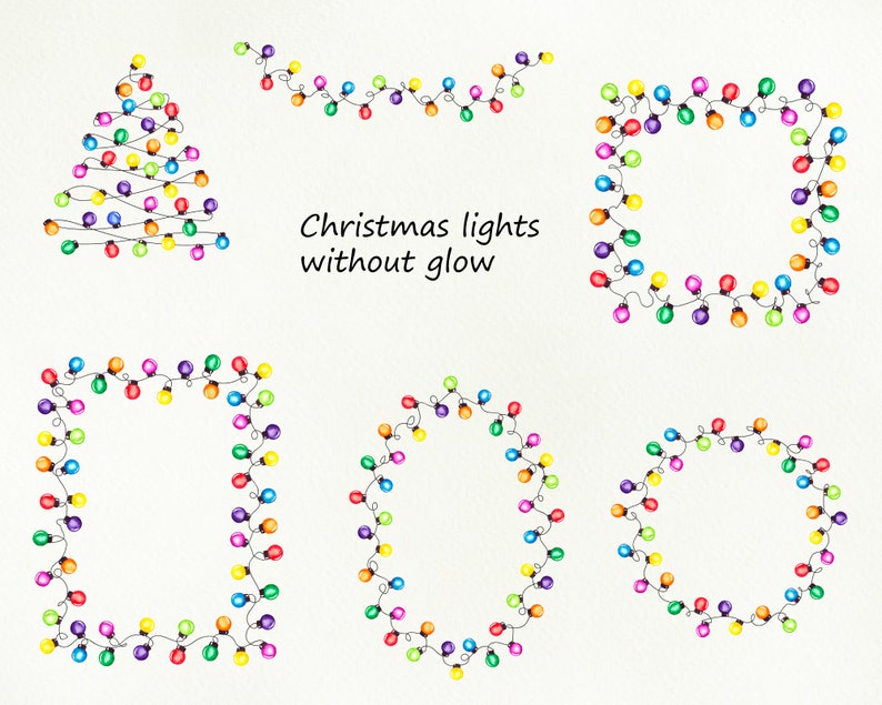 Christmas Lights Clipart, Christmas Lights Clip Art, String of ...