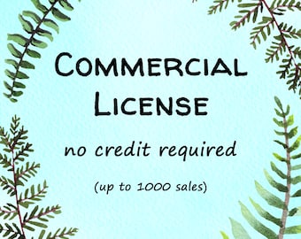 Commercial License Add-on License to Use ONE Clipart Set in Items for ...