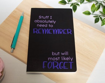 Things to Remember Notebook - Etsy