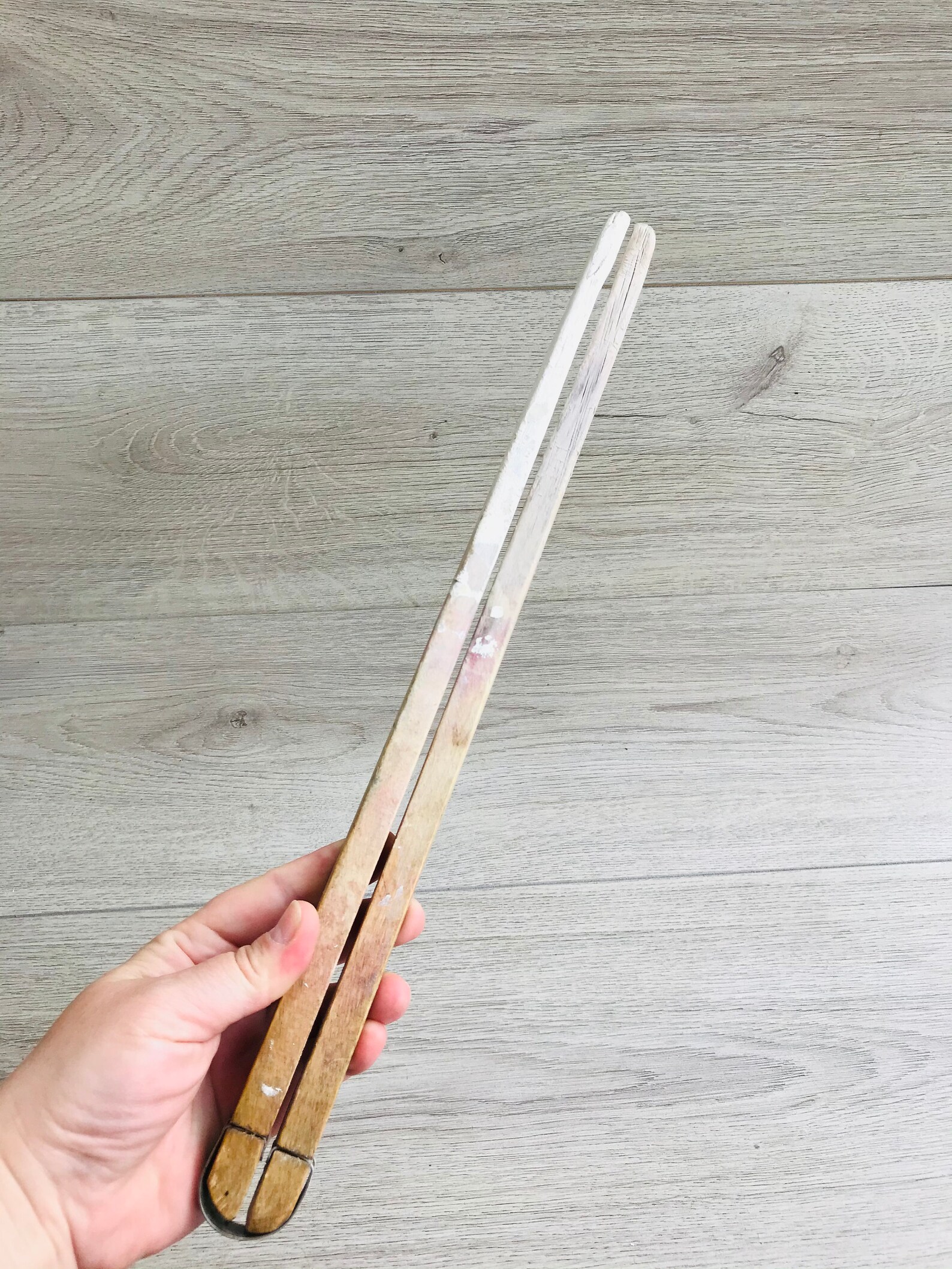 Vintage Laundry Wooden Tongs Primitive Washing Tongs Rustic - Etsy