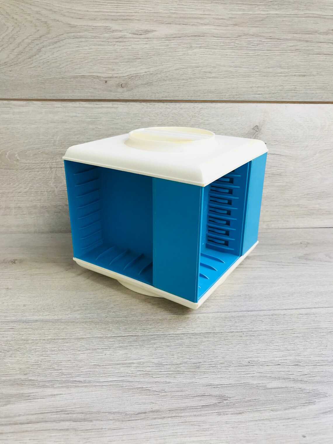 Vintage cassette rack Spinnable music tape stand holder Audio | Etsy