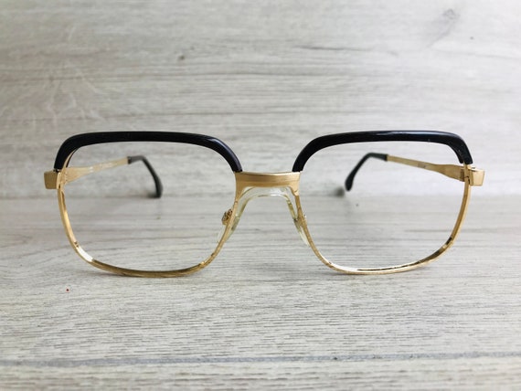 Metal Plastic Gold Black Spectacle Frame Martin Wells Colorful | Etsy