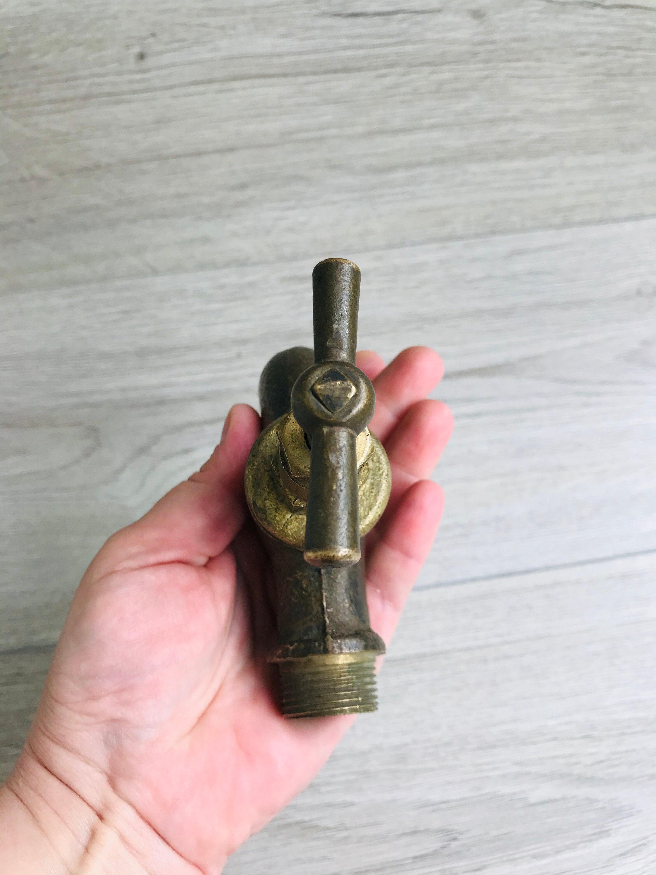 Vintage Brass Wine Barrel Faucet Tap Antique Spigot Key - Etsy
