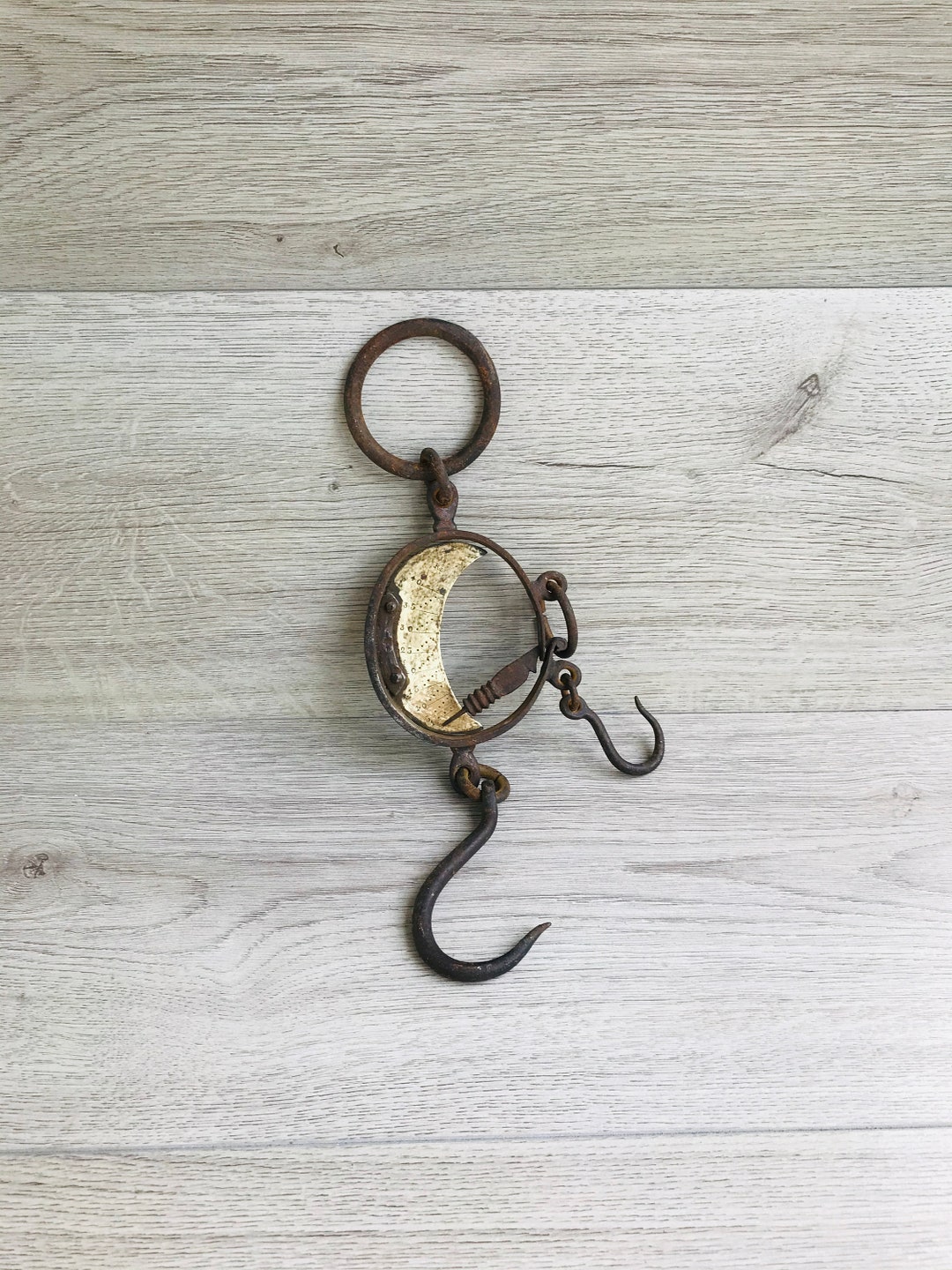 Rare Vintage Pocket Balance Collector's Metal Scales Antique Scales Old ...