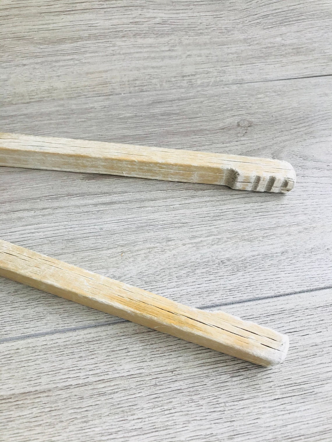 Vintage laundry wooden tongs Primitive washing tongs Rustic | Etsy