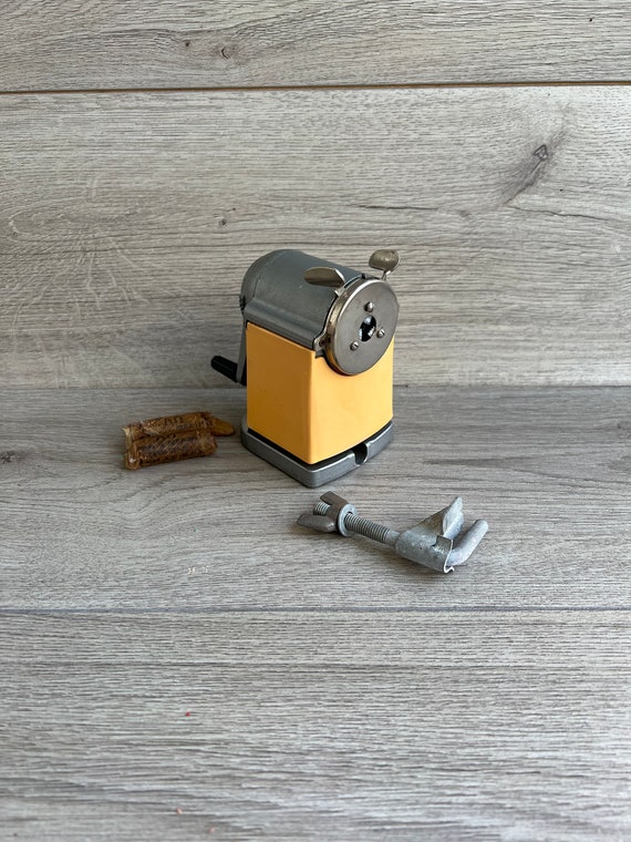 Vintage Pencil Sharpener Desktop Rotary Pencil Sharpener Desk Clamp Metal Manual Pencil Sharpener Stationery Mechanical Pencil Sharpener Etsy UK