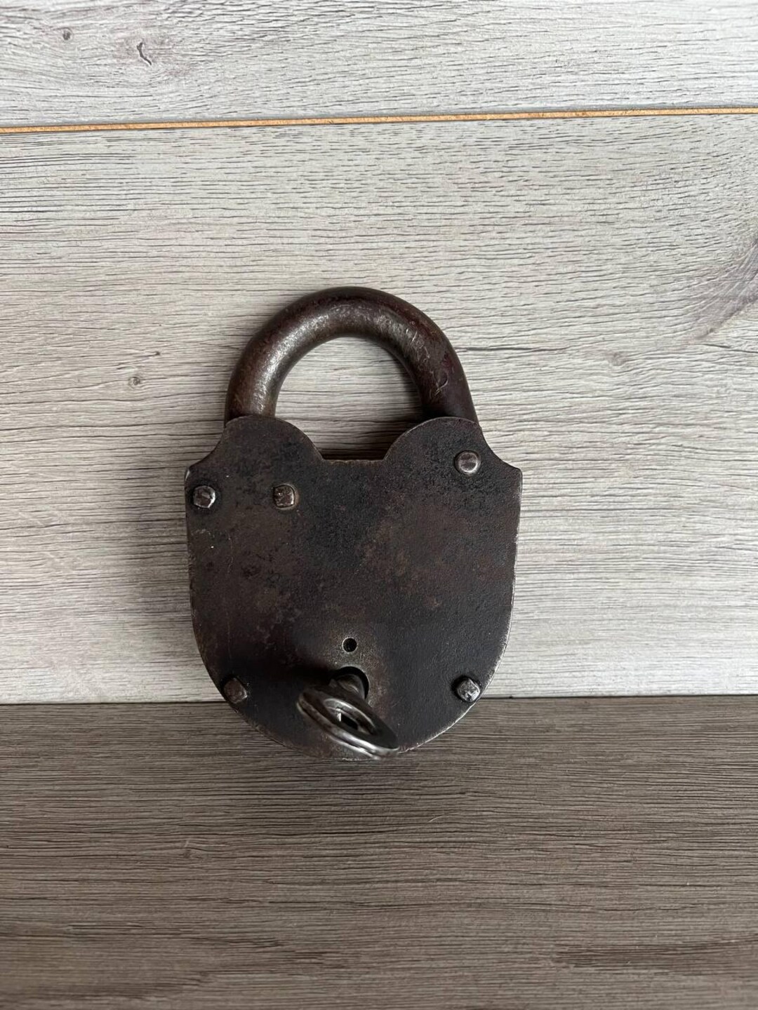 Vintage USSR Padlock With Key: Rustic Metal Lock Collector Decor - Etsy
