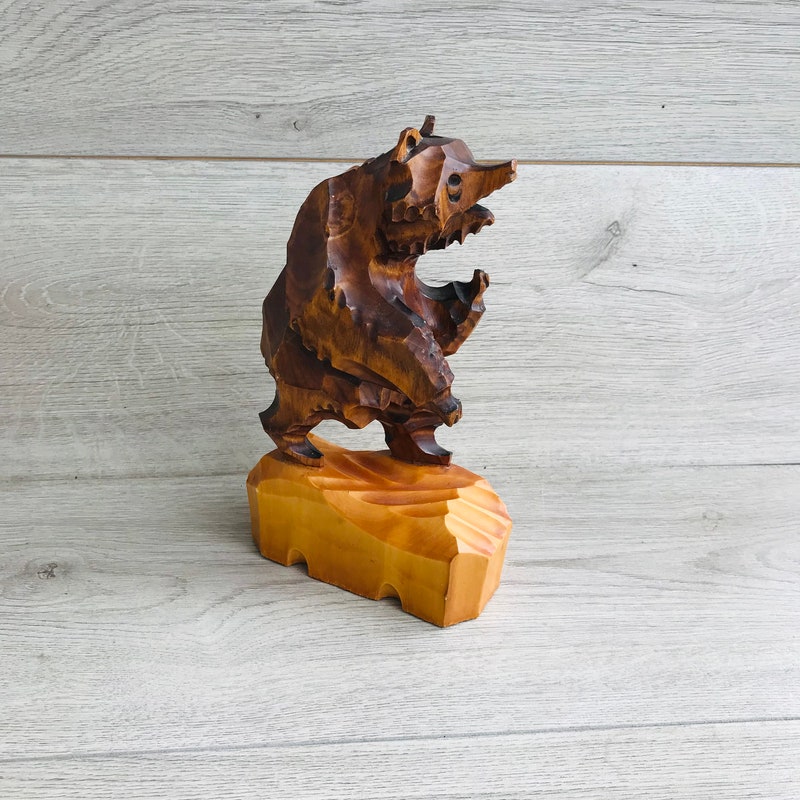 Hand Carved Bears - Etsy