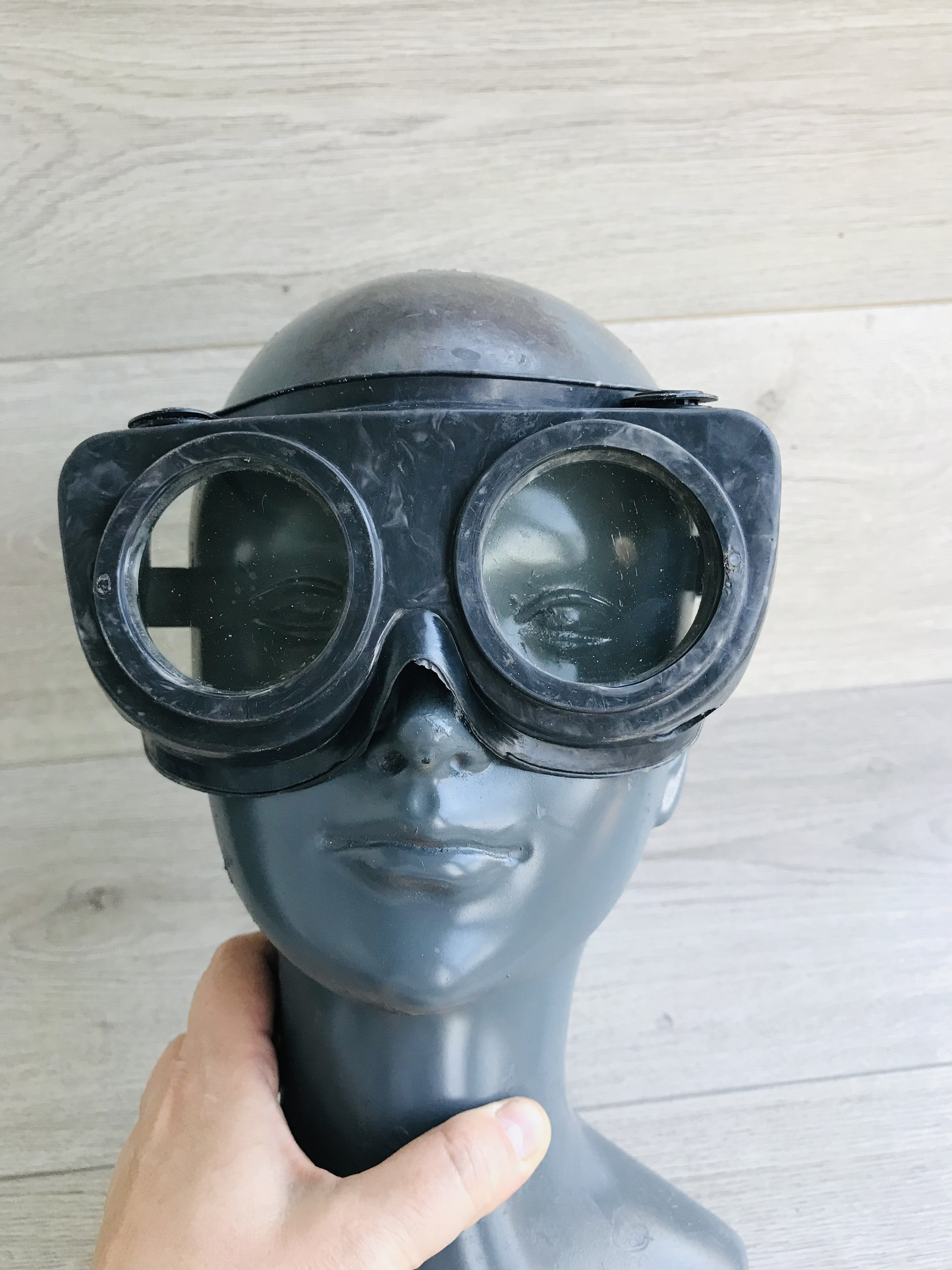 Vintage Industrial Safety Goggles Vintage Round Glasses Safety | Etsy