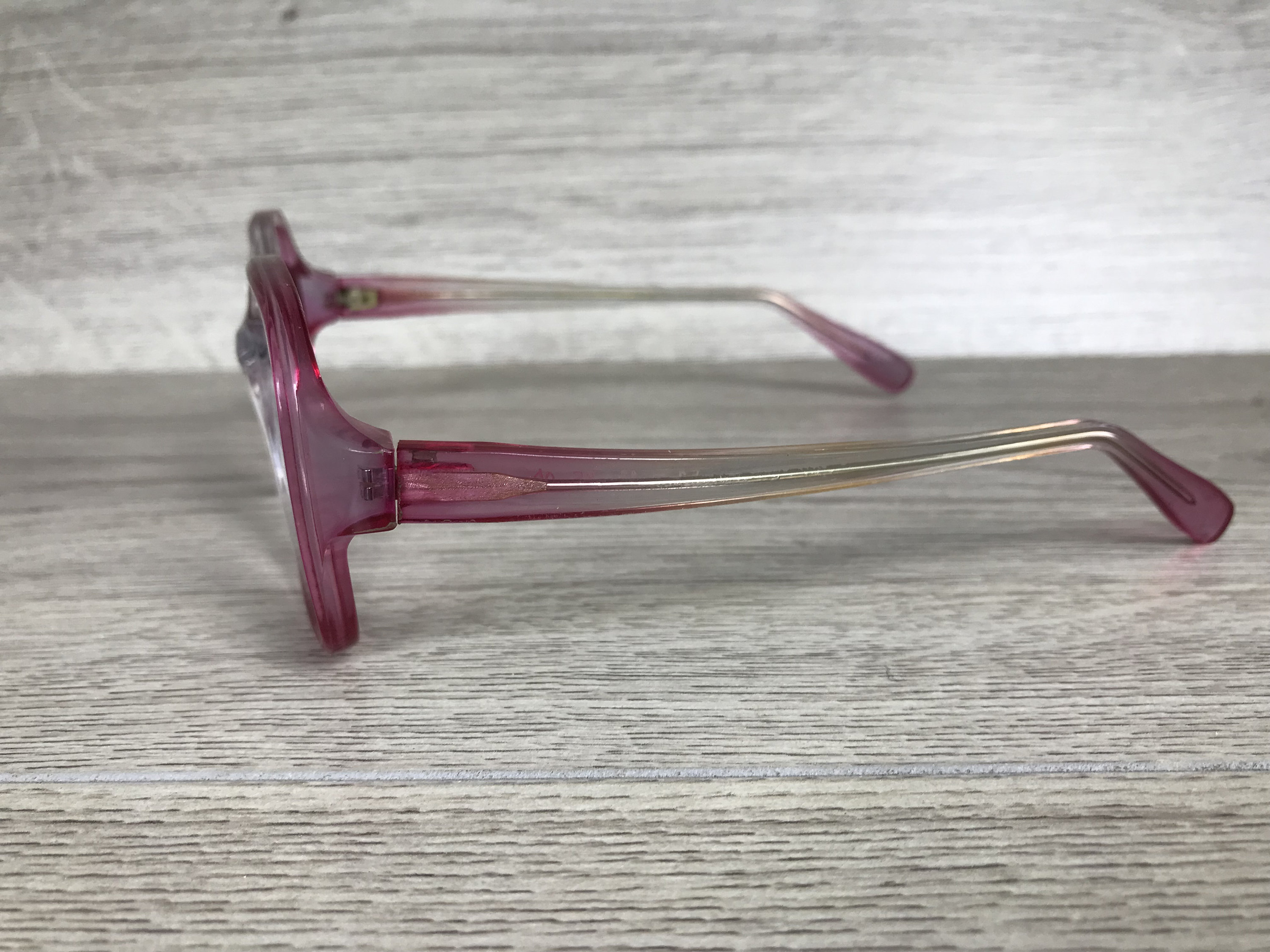 Vintage Plastic Pink Spectacle Frame Colorful Glasses Eyeglass - Etsy