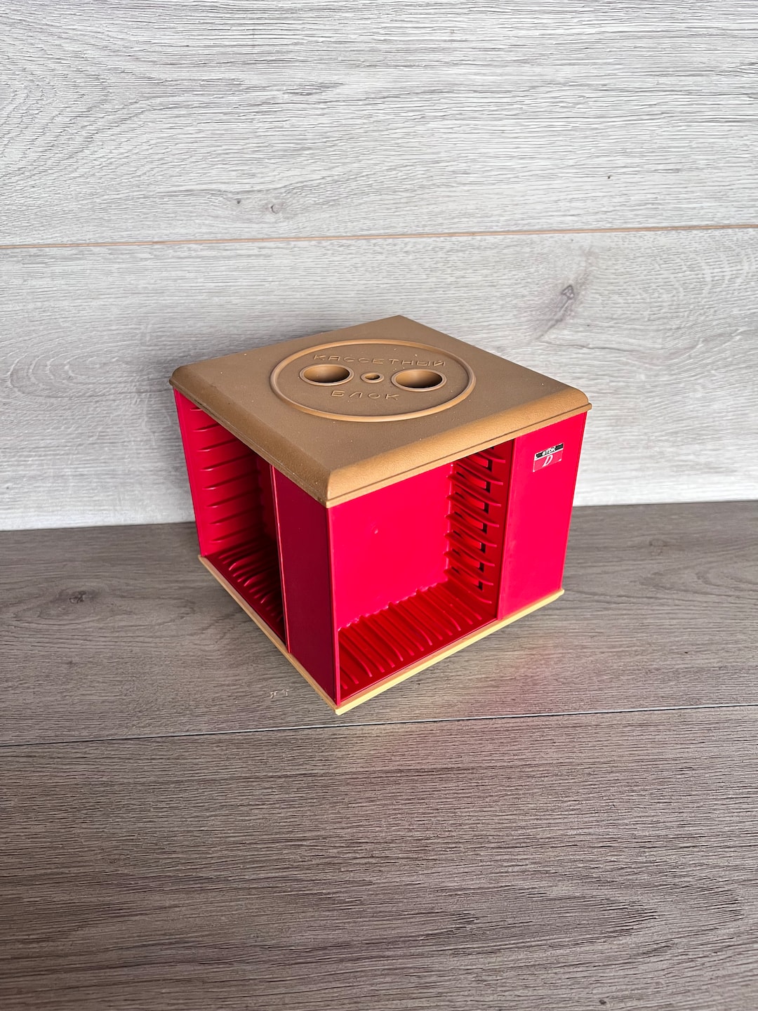 Vintage Cassette Rack Spinnable Music Tape Stand Holder Audio - Etsy