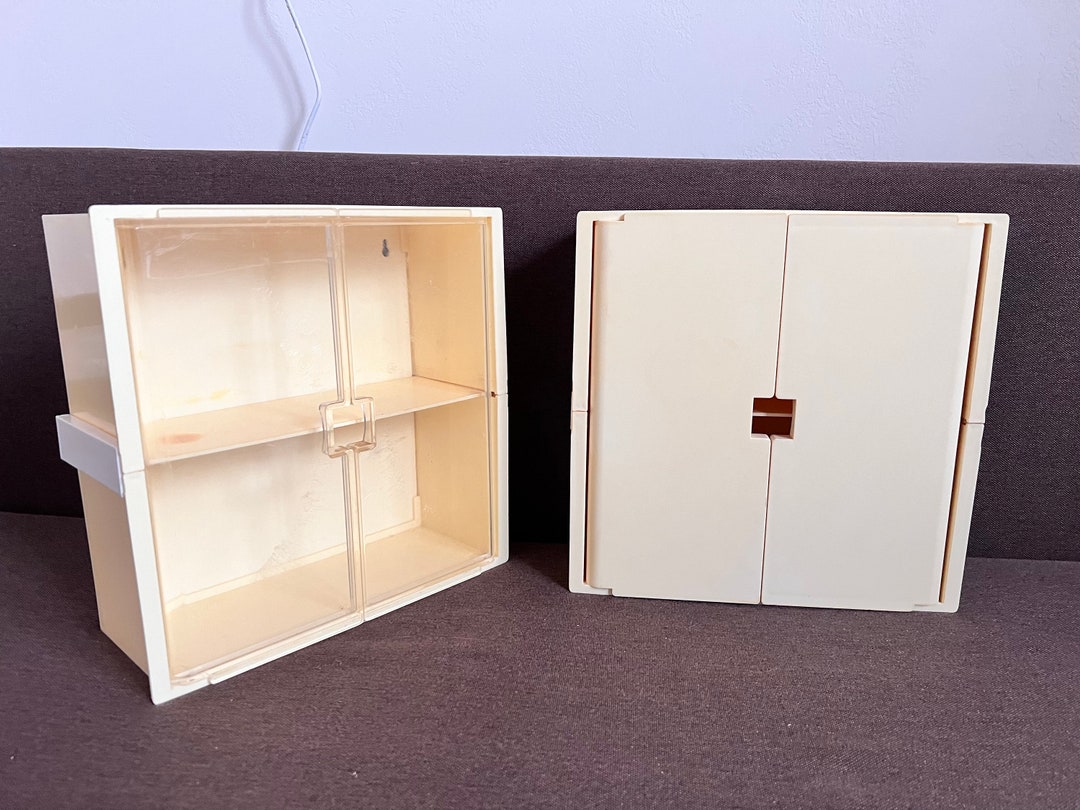 Vintage Wall-mounted Storage Plastic Cabinet Soviet USSR Minimalist ...