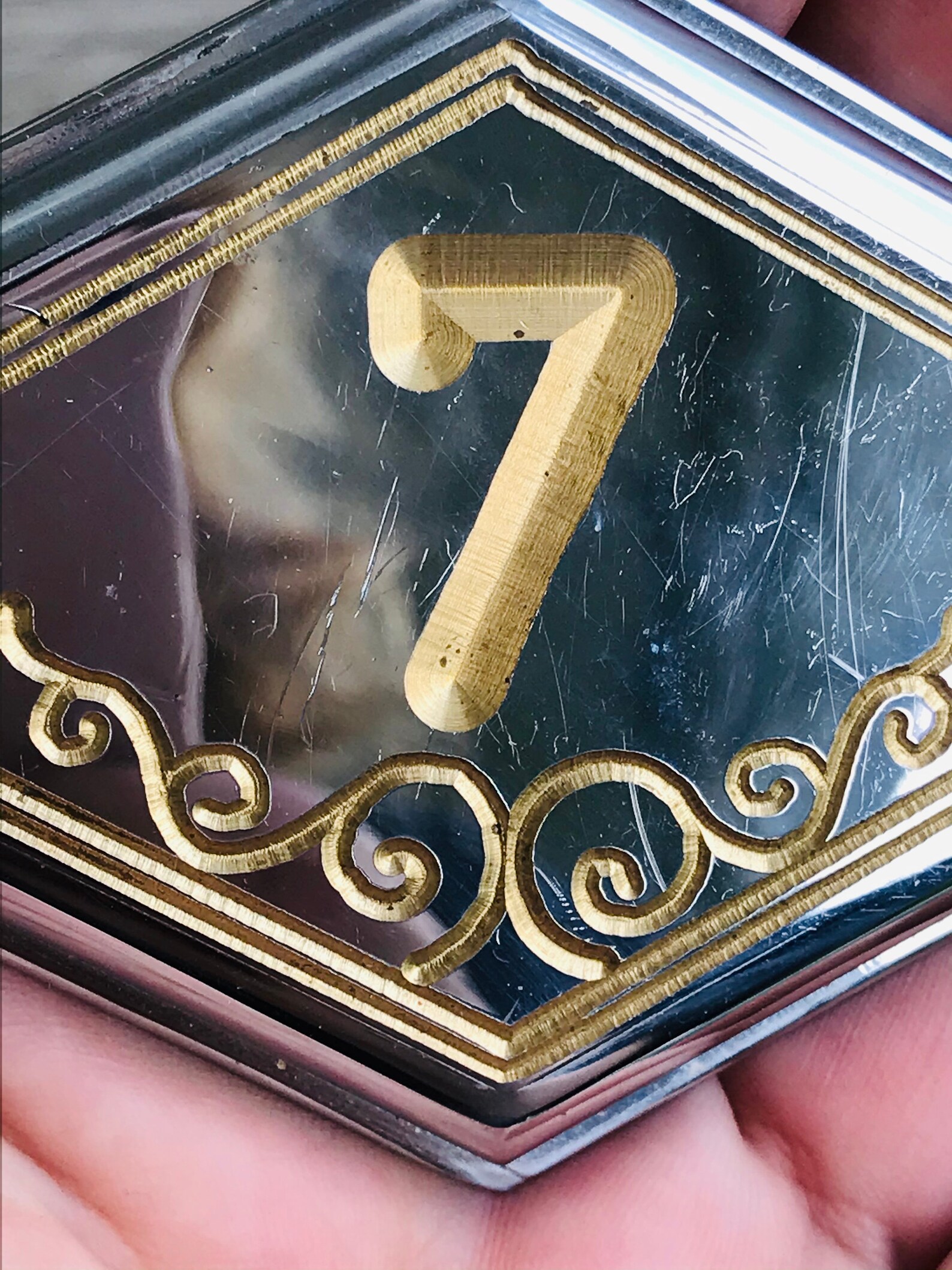 Vintage Metal Apartment Numbers Sign 7 Brass Door Numbers - Etsy