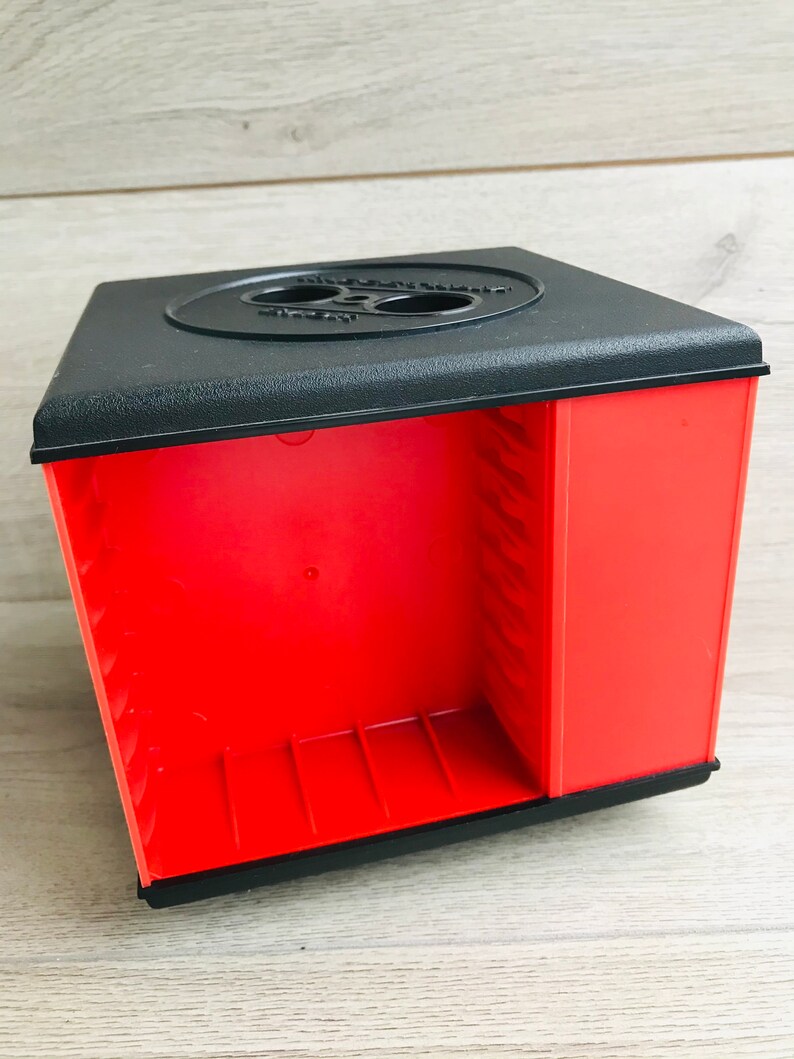 Vintage cassette rack Spinnable music tape stand holder Audio | Etsy