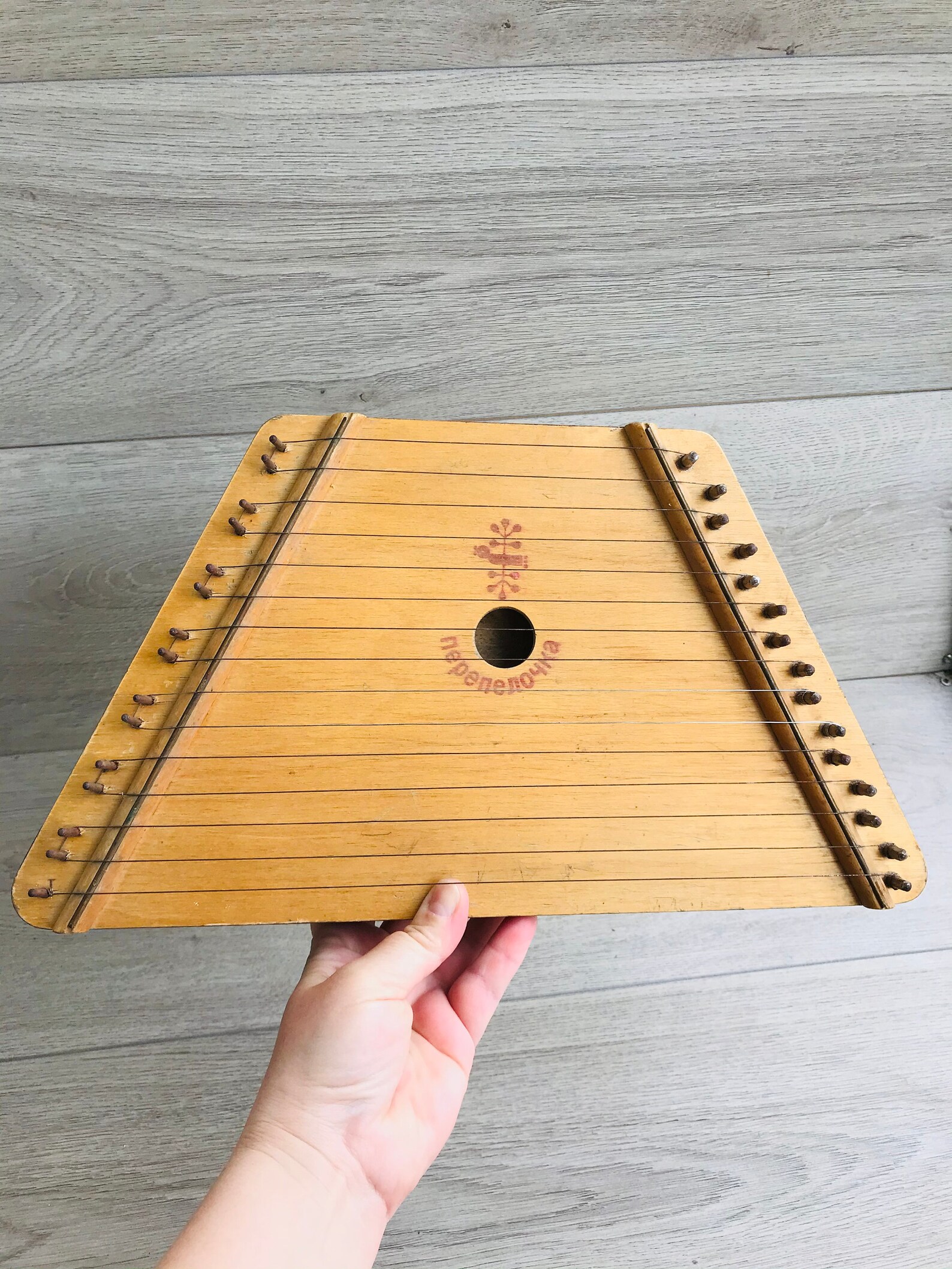 Instrumento musical vintage gusli Solar Psaltery Niños cítara | Etsy