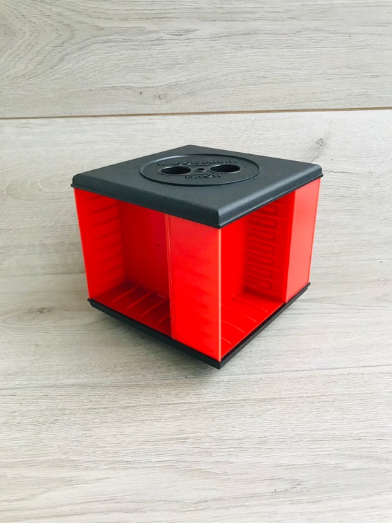 Vintage cassette rack Spinnable music tape stand holder Audio | Etsy