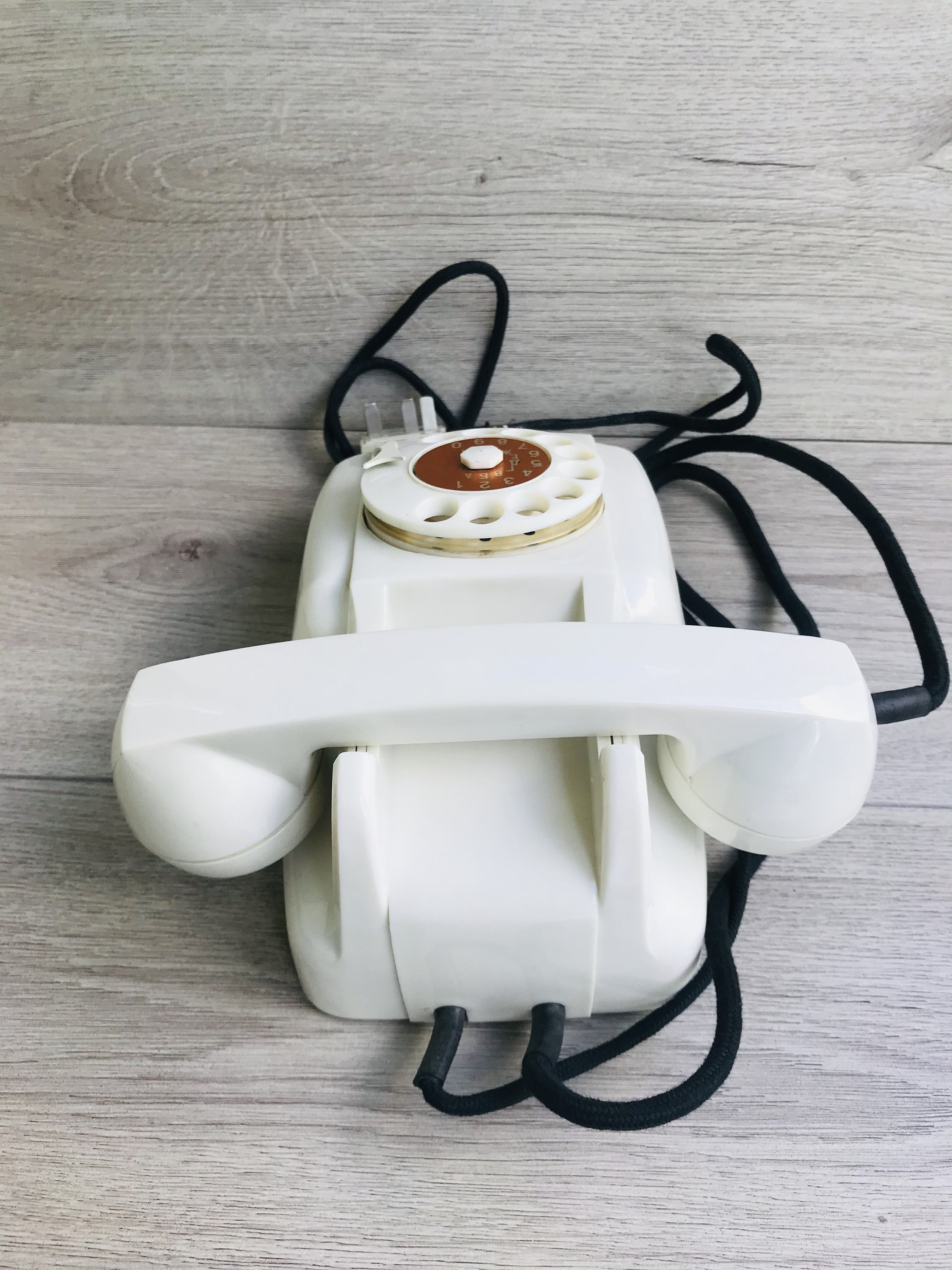 Vintage Milky Plastic Rotary Phone, Retro Soviet Desk Telephone - Etsy