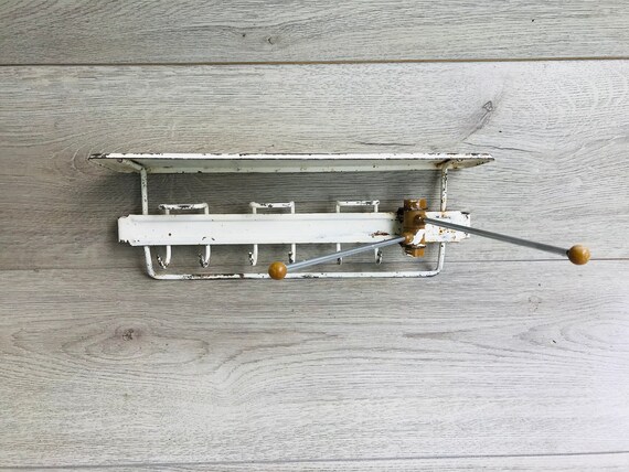 Vintage Metal Shelf Soviet Modern Coat Rack From 1970s - Etsy