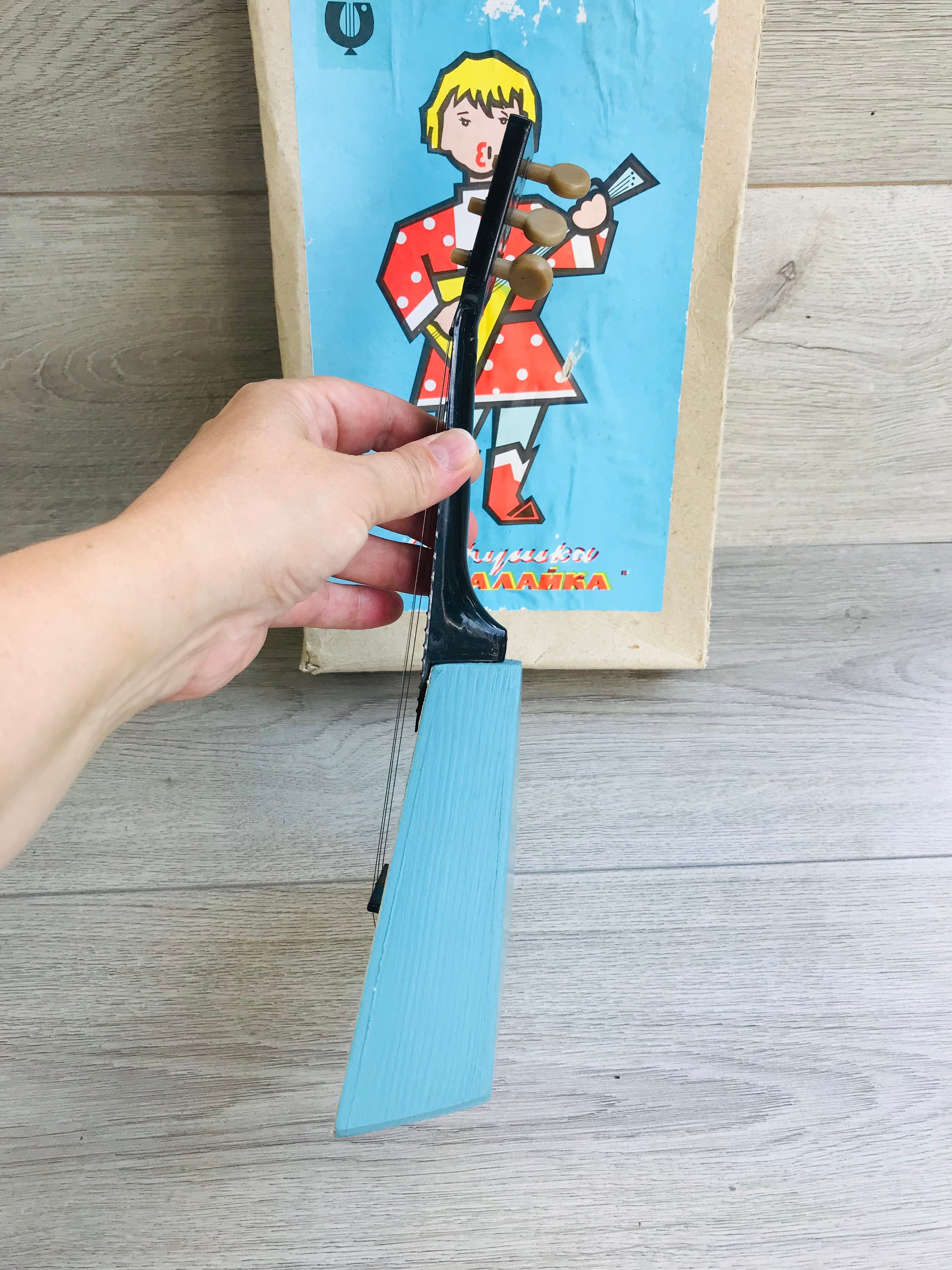 Vintage Children's Toy Balalaika Wooden Toy Stringed | Etsy