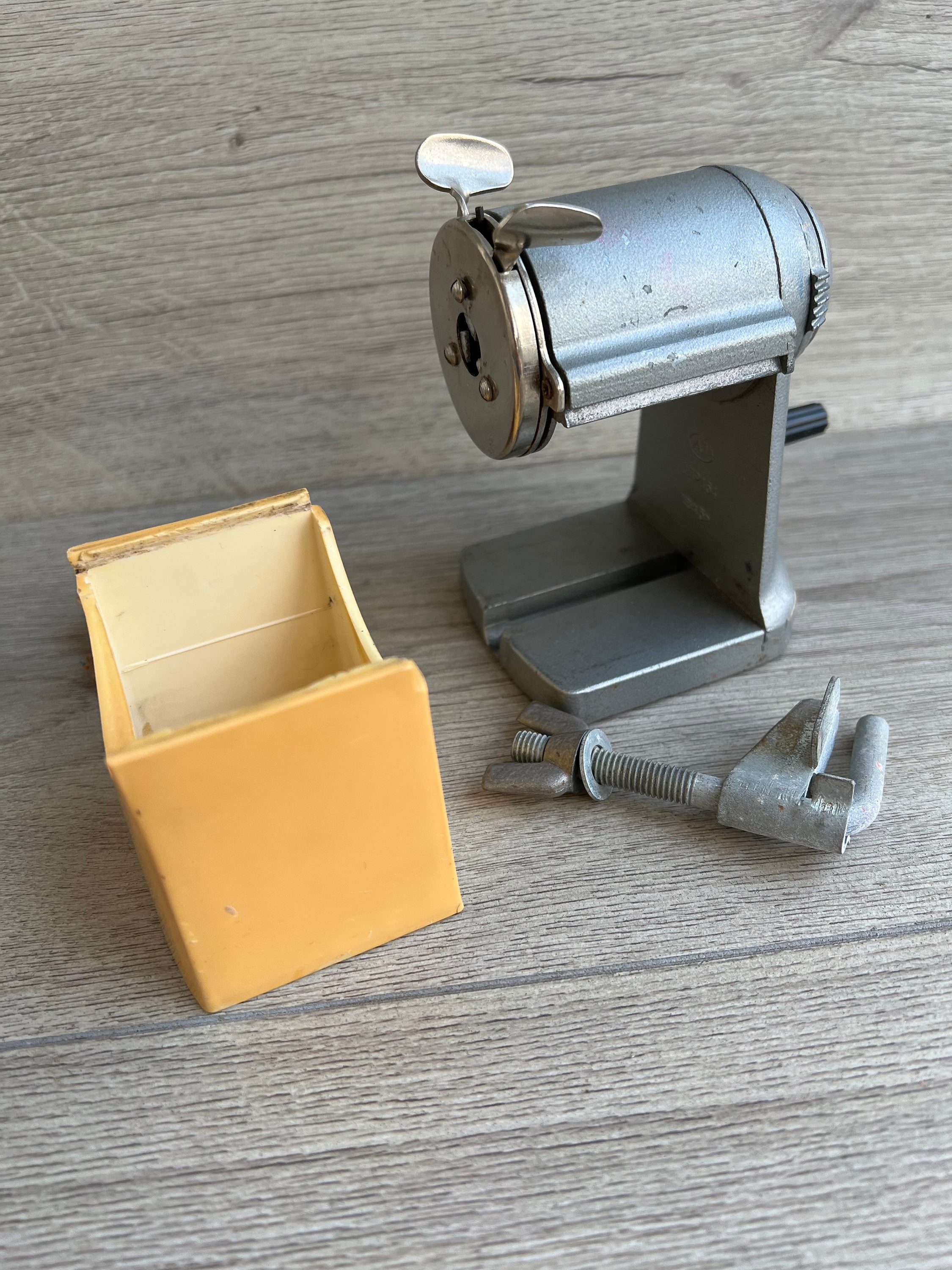 Vintage Pencil Sharpener Desktop Rotary Pencil Sharpener Desk Clamp Metal Manual Pencil Sharpener Stationery Mechanical Pencil Sharpener Etsy UK