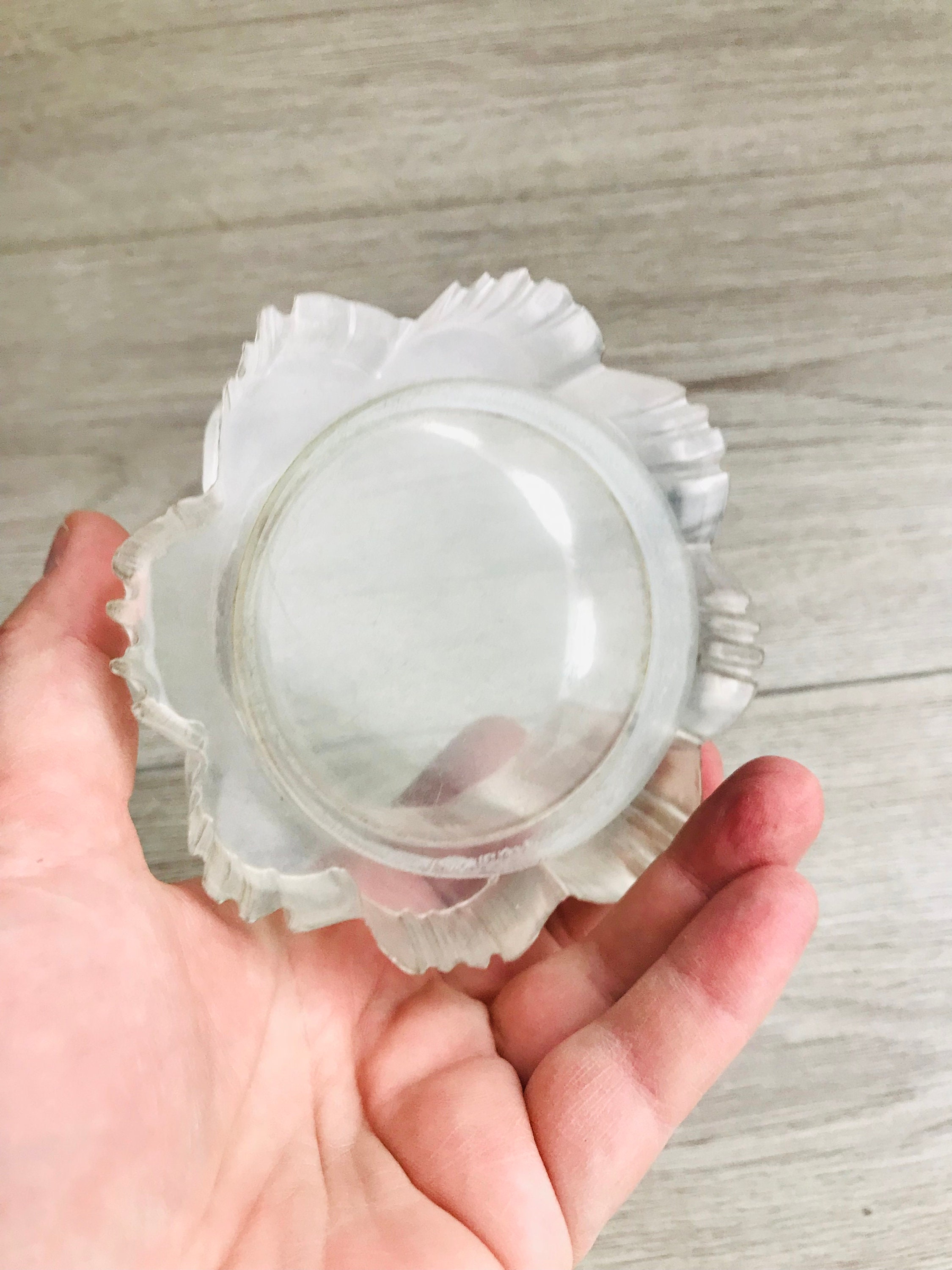 Vintage Small Plexiglass Box With Lid Round Clear Plastic Box | Etsy