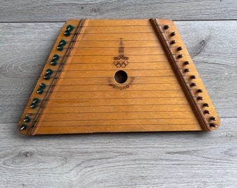 Vintage Musical Instrument Gusli Solar Psaltery Children String Toy ...