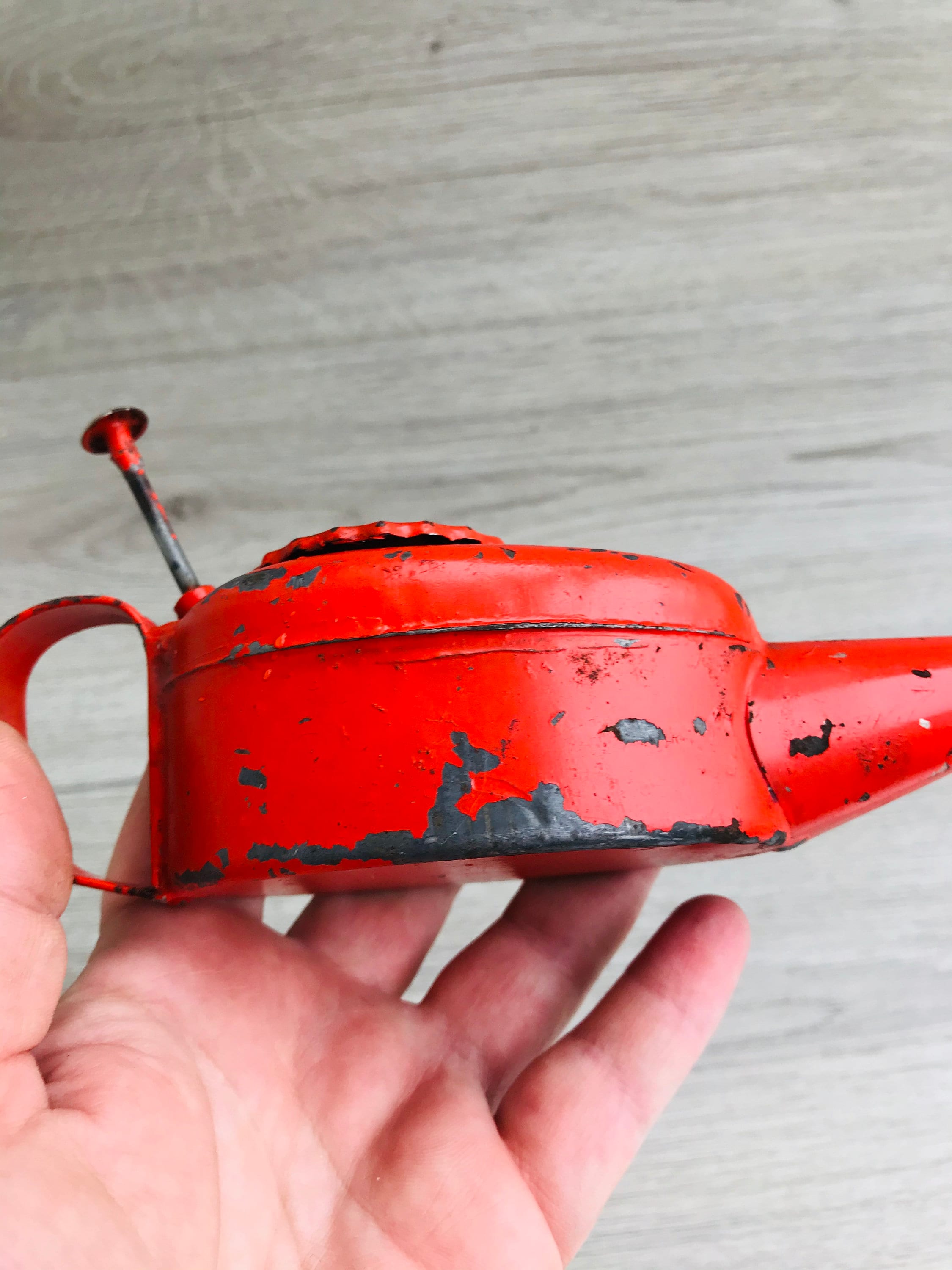 Old Rustic Oil Can Container Vintage Oiler Machine Oil | Etsy