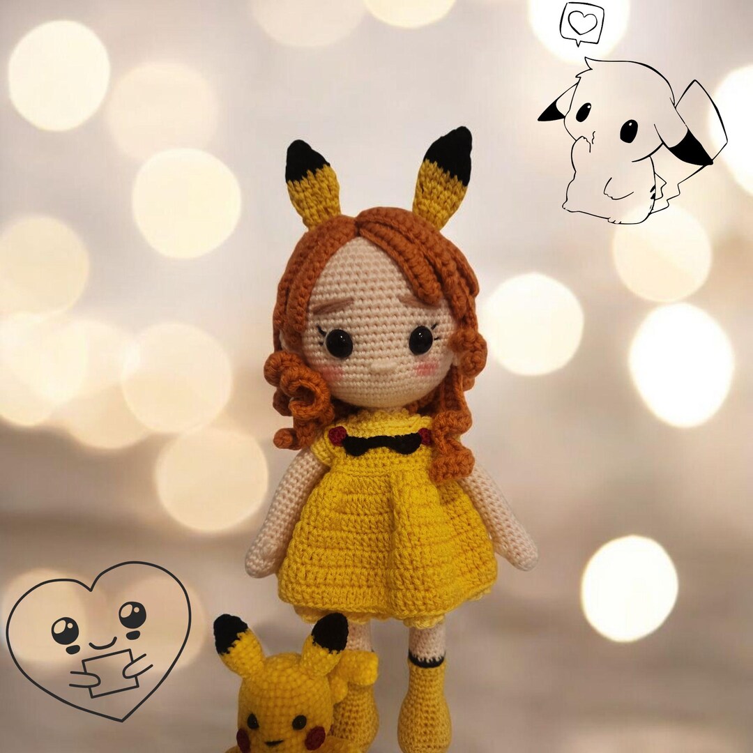 Pikachu and Trainer - Etsy