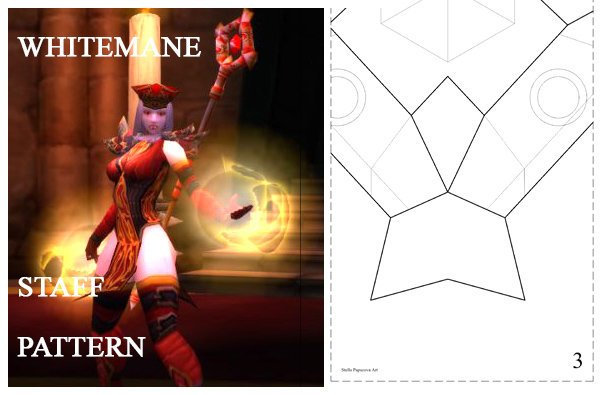 High Inquisitor Whitemane Inspired Staff Cosplay Pattern - Etsy