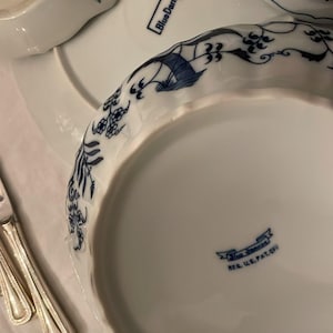 Blue Danube Dinner Set for 6 Place Settings, Wedding Gift, Birthday ...