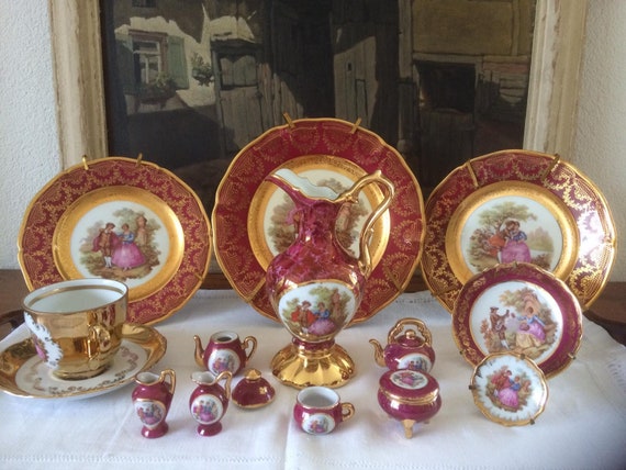 Limoges Set 16 Pieces With Miniatures Gift for Her - Etsy