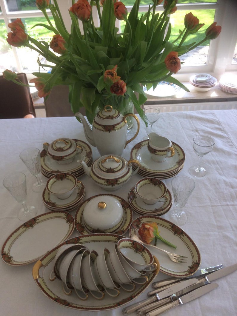 Victoria Bone China 35 Pieces Breakfast Service Wedding Gift - Etsy