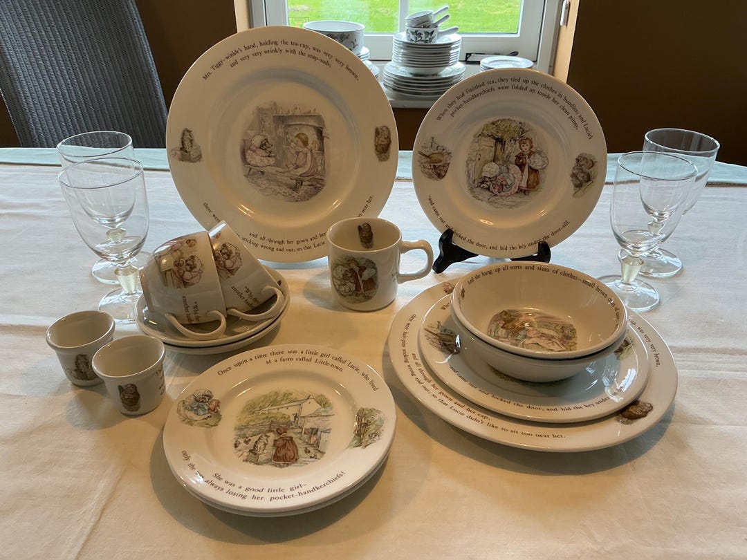 Wedgwood Beatrix Potter,peter Rabbit, Mrs.tiggy-winkle Open Stock Items ...