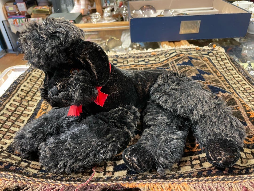 Steiff Lying Black Poodle, FREE SHIPPING, Collector’s Item, Gift - Etsy
