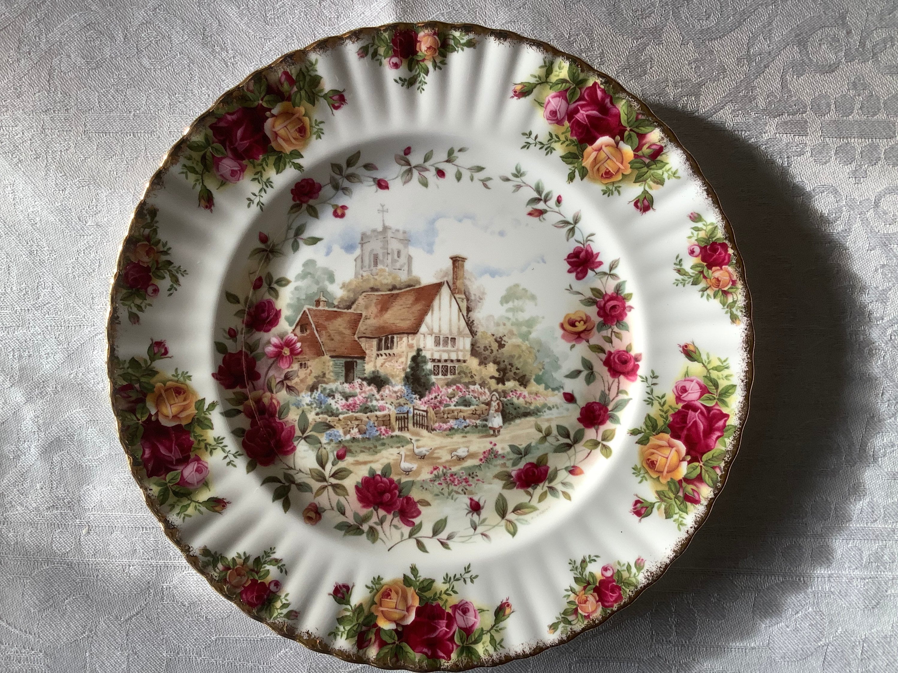 Royal Albert Old Country Roses Special Edition Plate, Wedding Gift ...