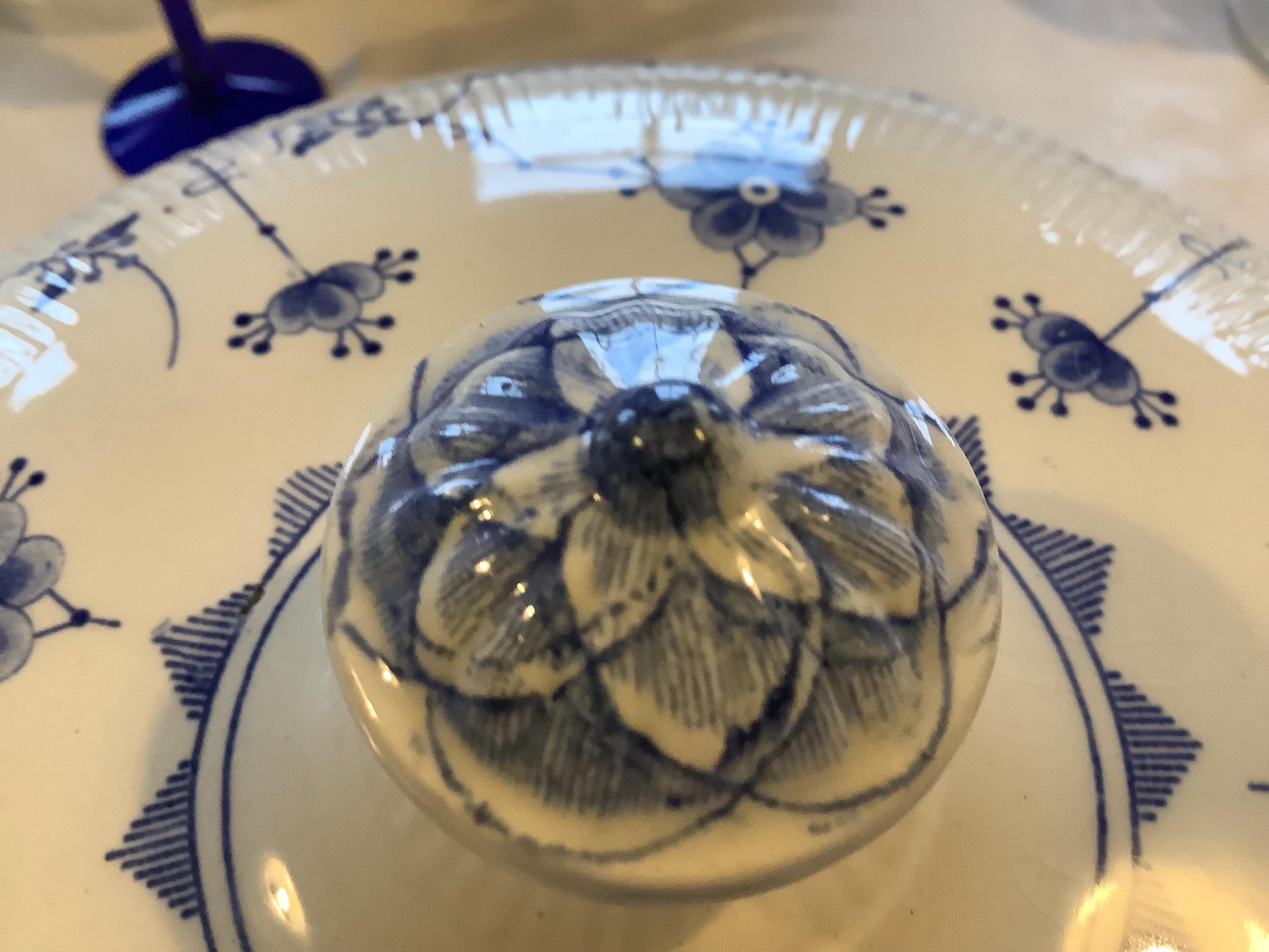 Vintage Furnivals Denmark Dinnerware, Blue Floral, 16 Piece Set - Etsy