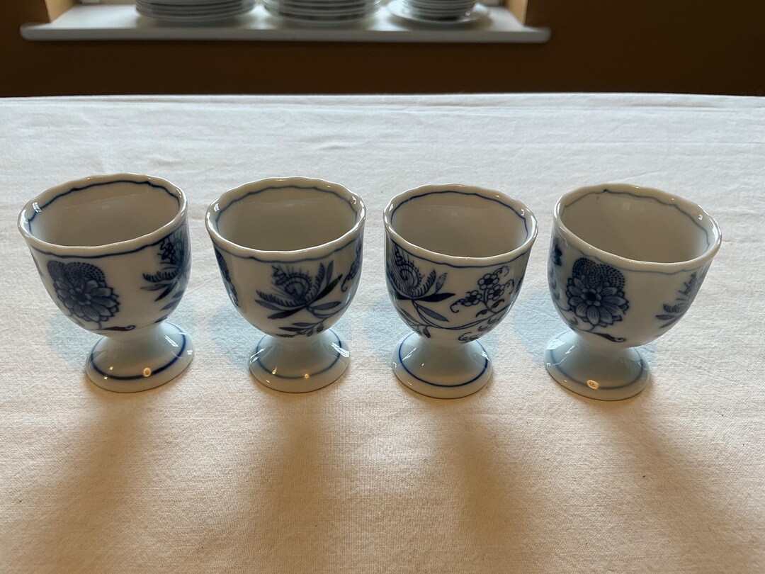 Blue Danube Set of 4 Eggcups, Birthday Gift, Gift for Her, Eierdoppen ...